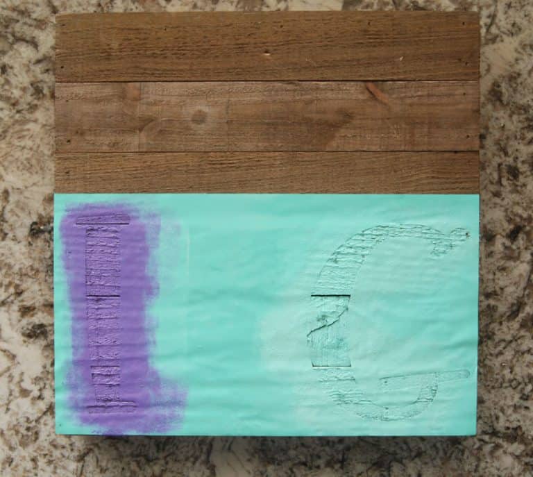 How to Make a Stenciled Spring Pallet Sign - Burton Avenue