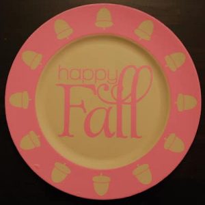 DIY Stenciled Fall Charger - Burton Avenue