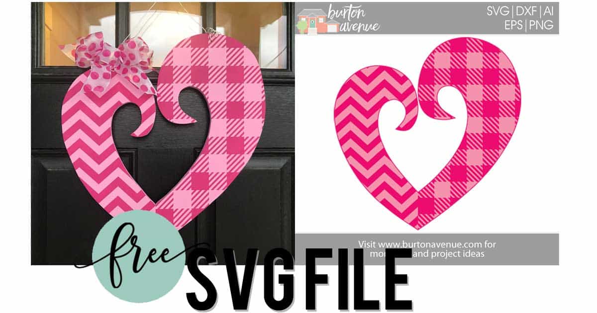 DIY Valentine Door Hanger - Burton Avenue