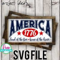 Free SVG Cut File - America 1776 - Burton Avenue