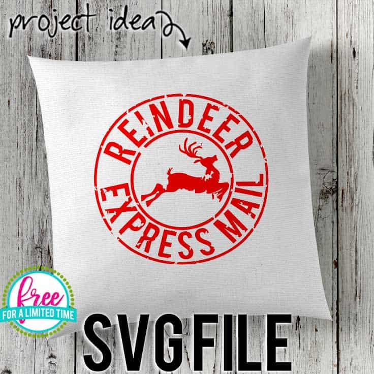 Grunge Reindeer Express Mail Stamp - Burton Avenue