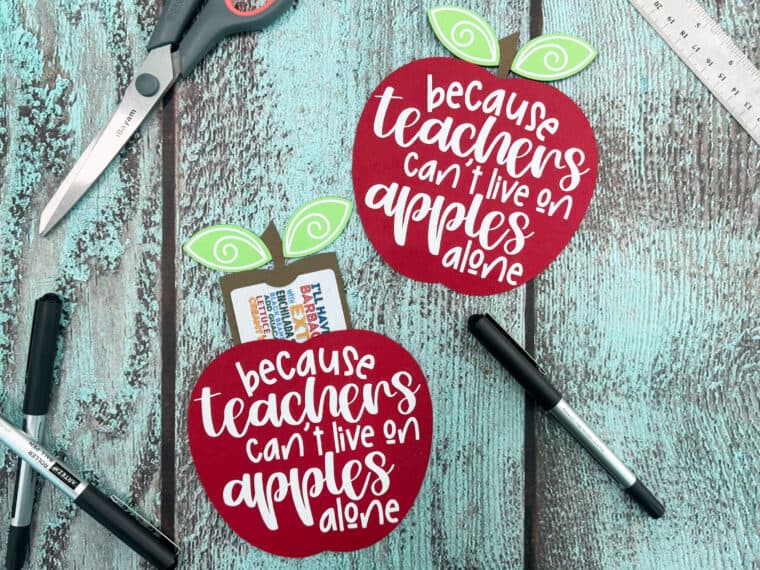 Easy Teacher Gift: Apple Gift Card Holder - Burton Avenue