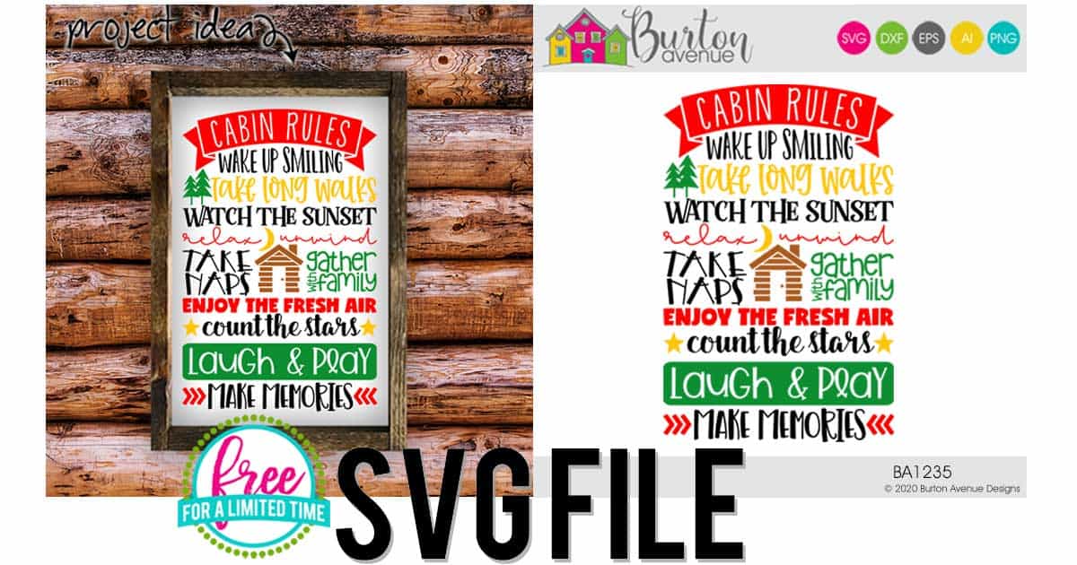 Cabin-Rules-FB - Burton Avenue