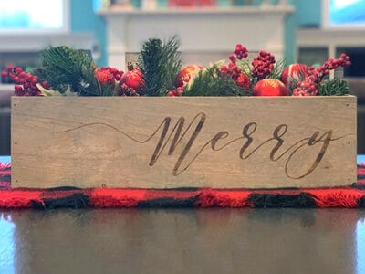 DIY Christmas Centerpiece Box - Burton Avenue