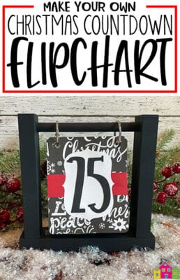 DIY Christmas Countdown Flipchart - Burton Avenue