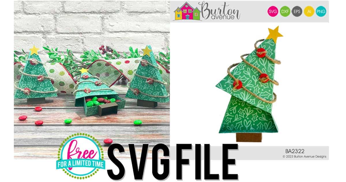 Christmas Tree Slide Out Box - Burton Avenue