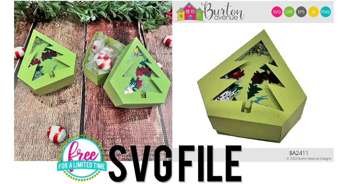 Christmas Tree Shaker Box - Burton Avenue