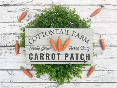 DIY Carrot Patch Easter Sign - Burton Avenue