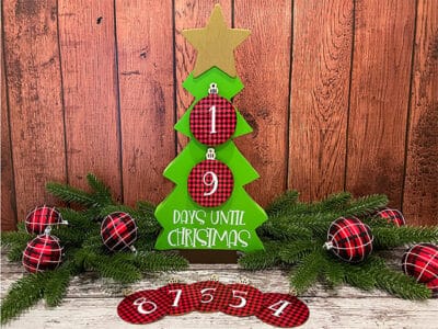 DIY Christmas Tree Countdown w/Ornaments - Burton Avenue
