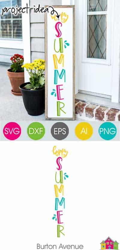 Happy-Summer-Vertical-Pin - Burton Avenue