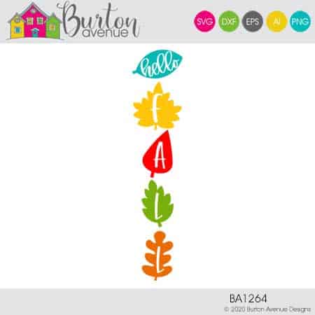 Hello-Fall-in-Leaves-Vertical-BA - Burton Avenue