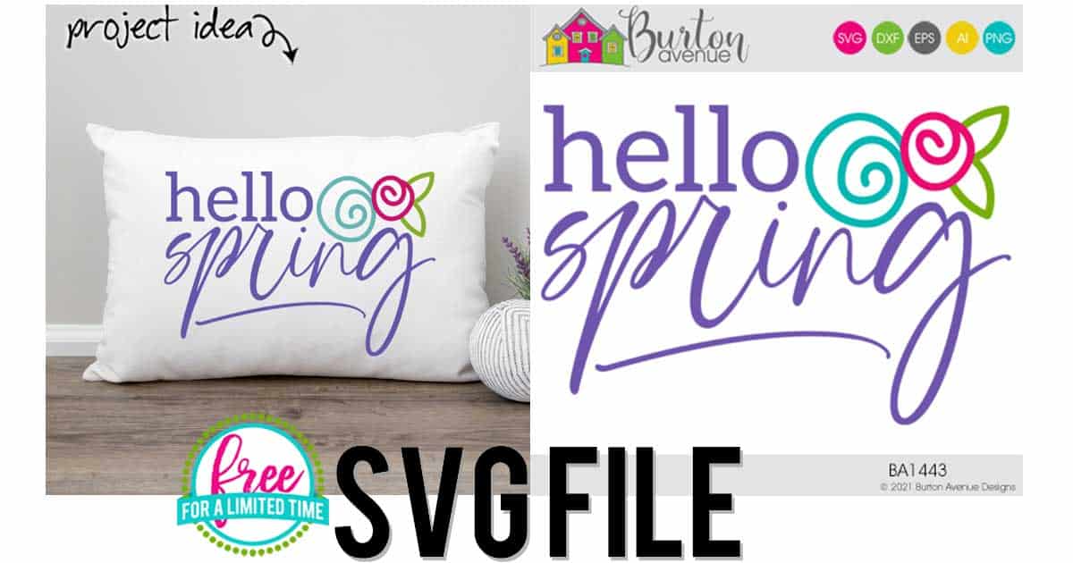 Hello Spring W Flowers Fb Burton Avenue