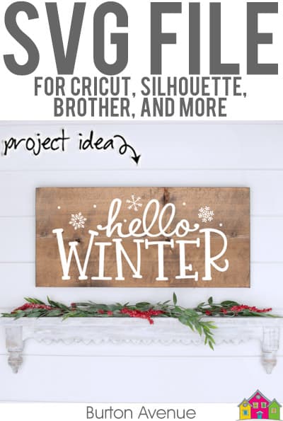 Hello-Winter-sign - Burton Avenue