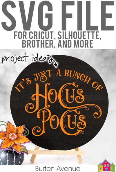 Its-Just-a-Bunch-of-Hocus-Pocus-round-sign - Burton Avenue