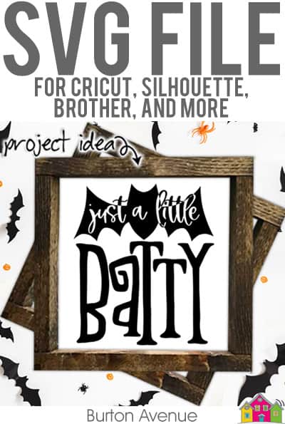 Just-a-Little-Batty-Sign - Burton Avenue