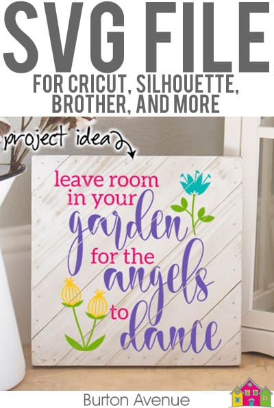 Leave-Room-in-your-Garden-wood-sign - Burton Avenue