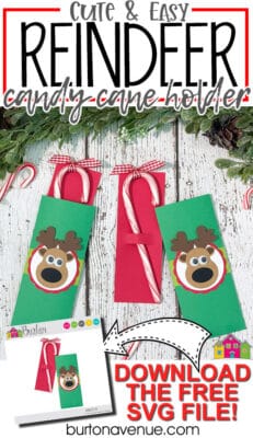 Reindeer Candy Cane Holders - Burton Avenue