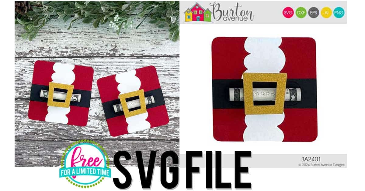 Santa Suit Money Card - Burton Avenue