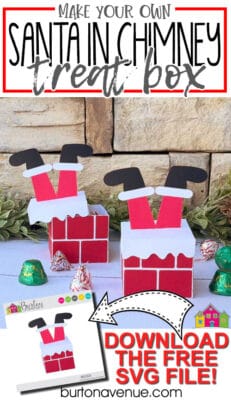 Santa in Chimney Treat Box - Burton Avenue