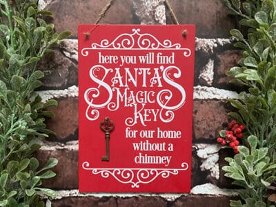 DIY Sign for Santa's Magic Key - Burton Avenue