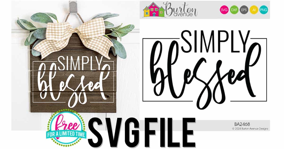 Simply-Blessed-FB - Burton Avenue