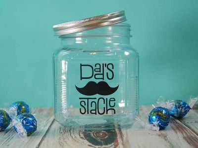 DIY Dad's Stache Treat Jar - Burton Avenue