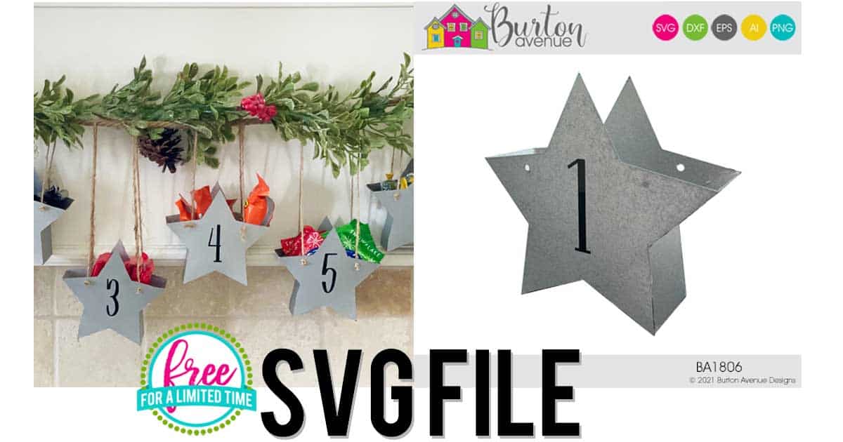DIY Star Garland Christmas Countdown - Burton Avenue