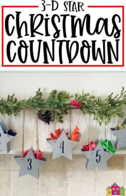 DIY Star Garland Christmas Countdown - Burton Avenue