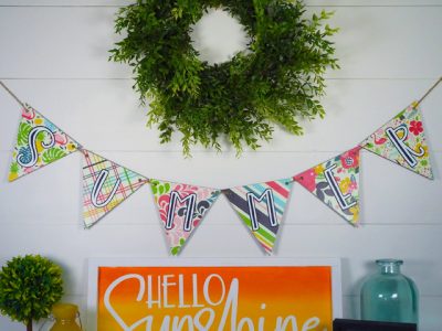DIY Summer Pennant Banner - Burton Avenue