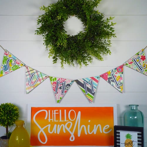 Summer Pennant Banner - Burton Avenue