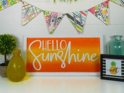 DIY Summer Wood Sign - Burton Avenue