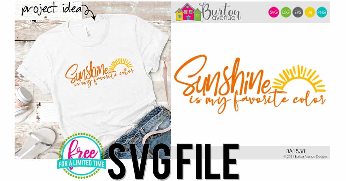 Sunshine-is-my-Favorite-Color-FB - Burton Avenue