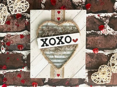 DIY Rustic Valentine's Day Sign - Burton Avenue