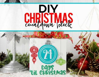 DIY Christmas Countdown Block - Burton Avenue