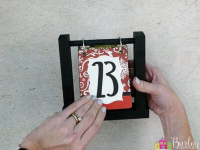 DIY Christmas Countdown Flipchart - Burton Avenue