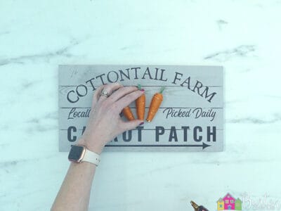 DIY Carrot Patch Easter Sign - Burton Avenue