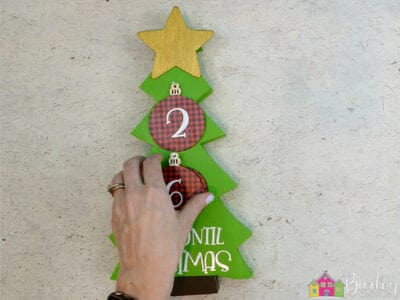 DIY Christmas Tree Countdown w/Ornaments - Burton Avenue