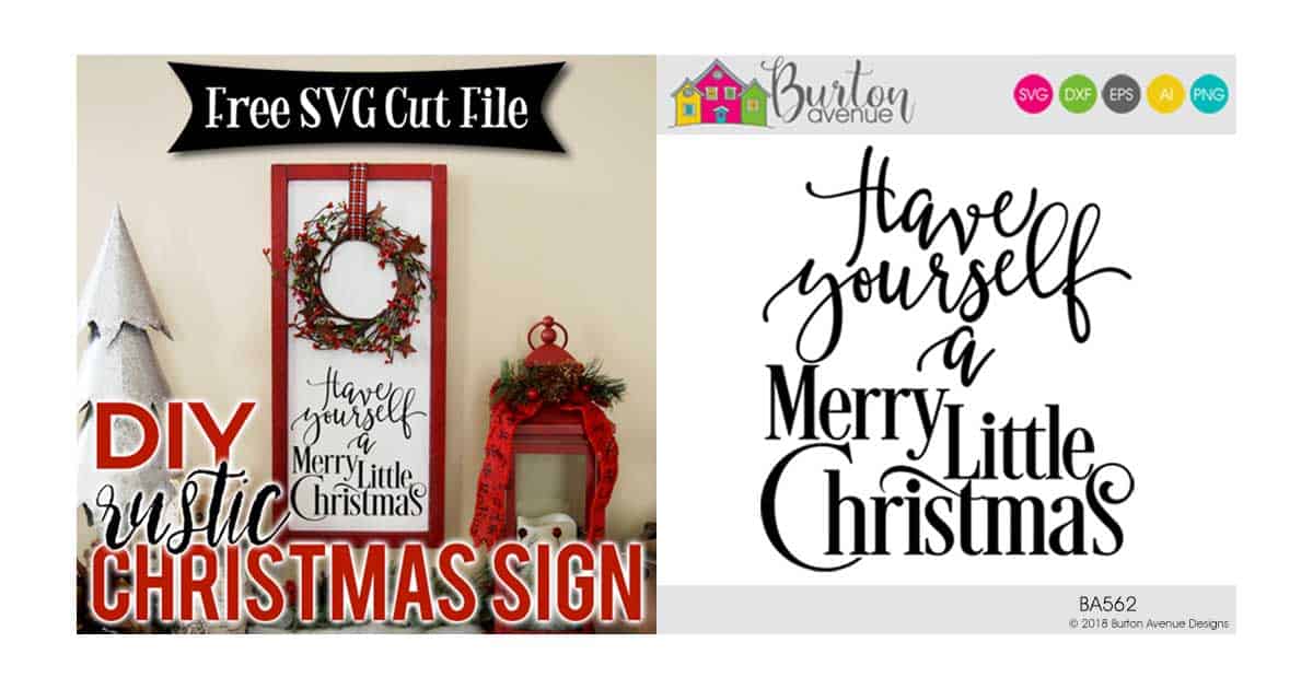 DIY Rustic Christmas Sign - Burton Avenue