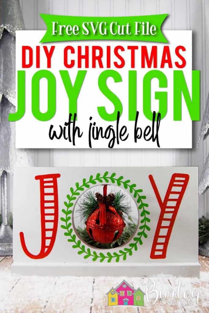 DIY Christmas Joy Sign w/Jingle Bell - Burton Avenue