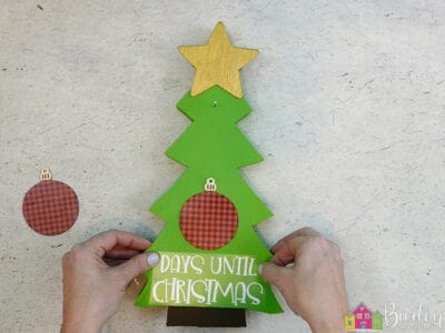 DIY Christmas Tree Countdown w/Ornaments - Burton Avenue