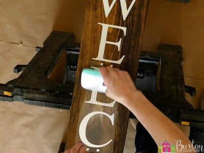 DIY Porch Sign with Vinyl - Burton Avenue
