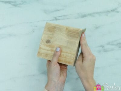 Scrap Wood Snowman Block - Burton Avenue