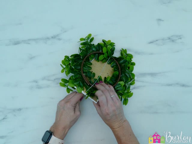 wrap-wire-around-back-of-wreath - Burton Avenue